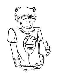 Phone Connected To Heart Amor GIF | GIFDB.com