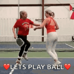 Pickleball Chain Dance Let's Play Ball GIF | GIFDB.com