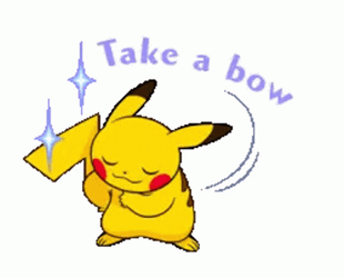 Pikachu Taking A Bow GIF | GIFDB.com