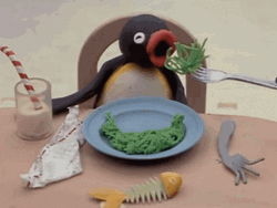 Pingu Eating Weeds GIF | GIFDB.com