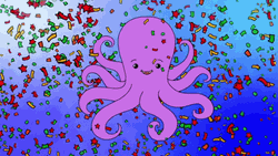 Pink Octopus Underwater GIF | GIFDB.com
