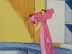 Pink Panther Shocked Blinking GIF | GIFDB.com