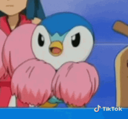 Piplup Dancing With Pompoms GIF | GIFDB.com