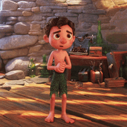 Pixar Stressed Out Luca Paguro GIF | GIFDB.com