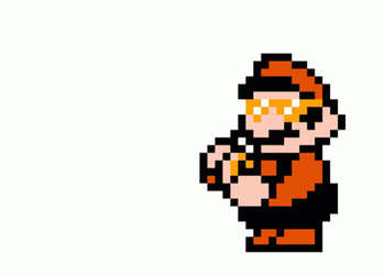 Pixel Mario Throwing Coins GIF | GIFDB.com