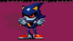 Pixel Metal Sonic Moonwalking GIF | GIFDB.com