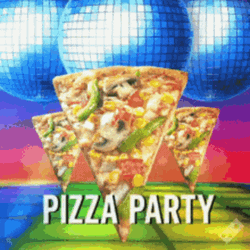 Pizza Disco Party Animated Celebration GIF | GIFDB.com