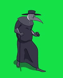Plague Doctor Catwalk Green Screen GIF | GIFDB.com