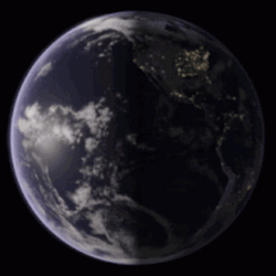 Planet Earth Spinning Rotation GIF | GIFDB.com