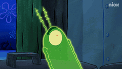 Plankton As A Ghost Screaming GIF | GIFDB.com