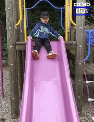 Playground Cute Boy Slide Fail GIF | GIFDB.com