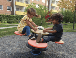Playground Cute Duck Swing GIF | GIFDB.com
