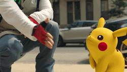 Pokemon Cute Pikachu Giving High Five GIF | GIFDB.com
