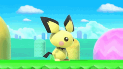 Pokemon Pichu Jumping And Waving GIF | GIFDB.com