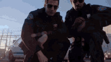 Police Men Posing Sunglasses Duty GIF | GIFDB.com