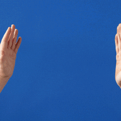 Poof High Five Stop Hands GIF | GIFDB.com