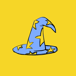 Poof Smoke Witch Hat GIF | GIFDB.com