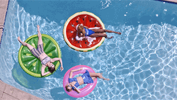 Pool Party Summer Floaties GIF | GIFDB.com