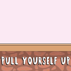 Positive Message Pull Yourself Up Pudgy Penguin GIF | GIFDB.com