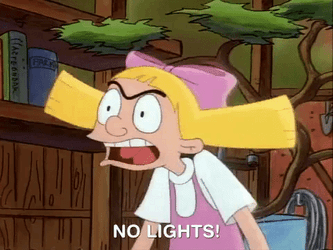 Power Out Shocked Helga Pataki Hey Arnold GIF | GIFDB.com