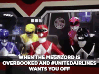 Power Rangers United Airlines Meme GIF | GIFDB.com