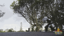 Power Ranges Radbug Car Flying Above Enemy GIF | GIFDB.com