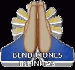 Praying Emoji Bendiciones Infinitas Sticker GIF | GIFDB.com