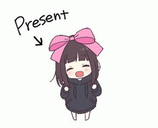 Present Spinning Cute Anime Girl GIF | GIFDB.com