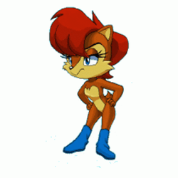 Princess Sally Acorn Waiting GIF | GIFDB.com