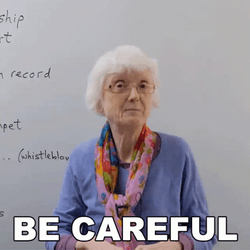 Professor Gill Says Be Careful GIF | GIFDB.com