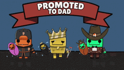 Promoted To Dad Cute King Cowboy GIF | GIFDB.com