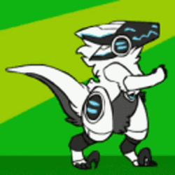 White And Grey Protogen Dancing GIF | GIFDB.com