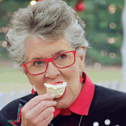 Prue Leith Tasting Baking GIF | GIFDB.com