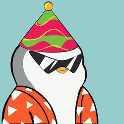 Pudgy Penguin Eating Rice Ball GIF | GIFDB.com