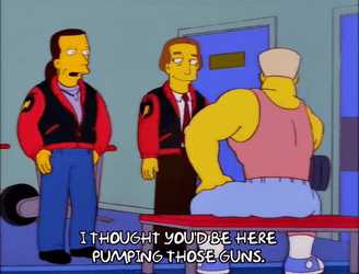 Pump You Up The Simpson Exercise GIF | GIFDB.com