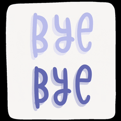 Purple Blue Bye Bye Meme GIF | GIFDB.com