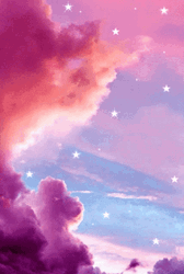 Purple Clouds Sparkling Stars GIF | GIFDB.com