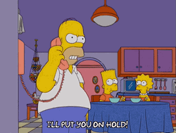 Put You On Hold The Simpsons GIF | GIFDB.com