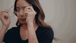 Putting On Glasses Girl GIF | GIFDB.com