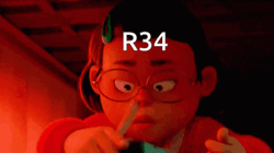 R34 Mei Lee Writing Turning Red GIF | GIFDB.com