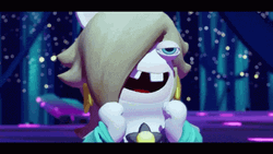 Rabbid Rosalina Funny Face GIF | GIFDB.com