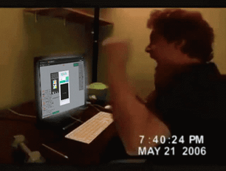 Rage Quit Shocked Punching Computer Screen GIF | GIFDB.com