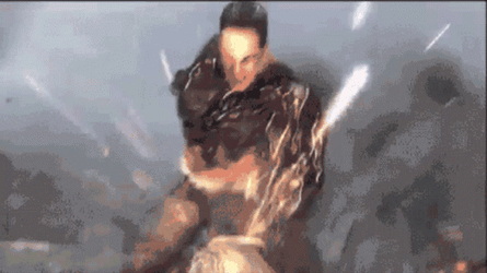 Raiden Punching Armstrong Fast Hands GIF | GIFDB.com