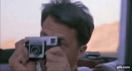 Rain Man Dustin Hoffman Taking Pictures GIF | GIFDB.com