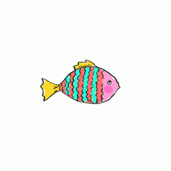 Rainbow Fish Swimming GIF | GIFDB.com