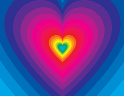 Rainbow Rotating Heart Tunnel GIF | GIFDB.com