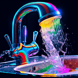 Rainbow Water Spout GIF | GIFDB.com