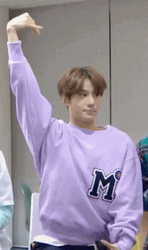 Jungwoo Active Raising Hand GIF | GIFDB.com