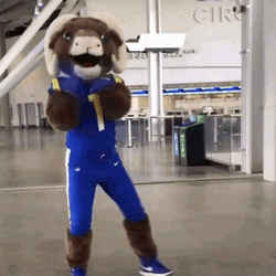 Rams Rampage Dancing Mascot GIF | GIFDB.com
