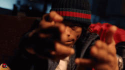 Rapper Lil Baby Playful Finger Guns GIF | GIFDB.com